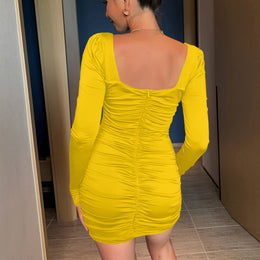 Women's Body Con Long Sleeved Mini Dress